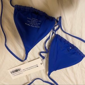 White Fox Boutique | Swim | Blue Sparkly Bikini Set | Poshmark